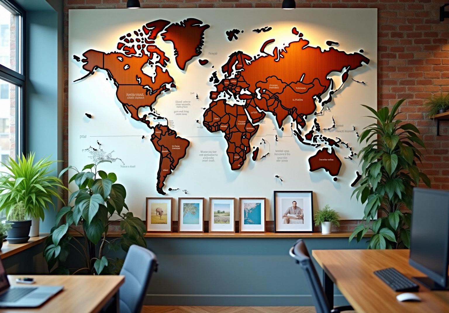 5 Office Wall Decor Ideas to Inspire Your Workspace – Pangea Maps