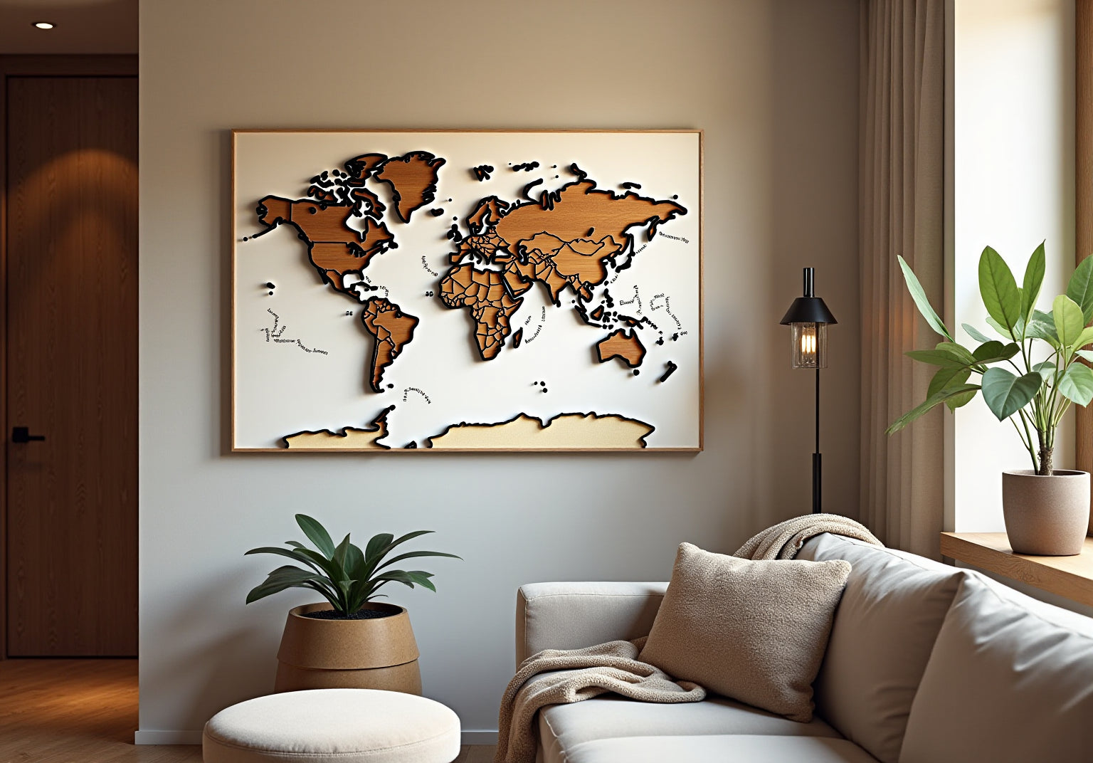 10 Stunning Map Wall Art Ideas to Transform Your Space – Pangea Maps