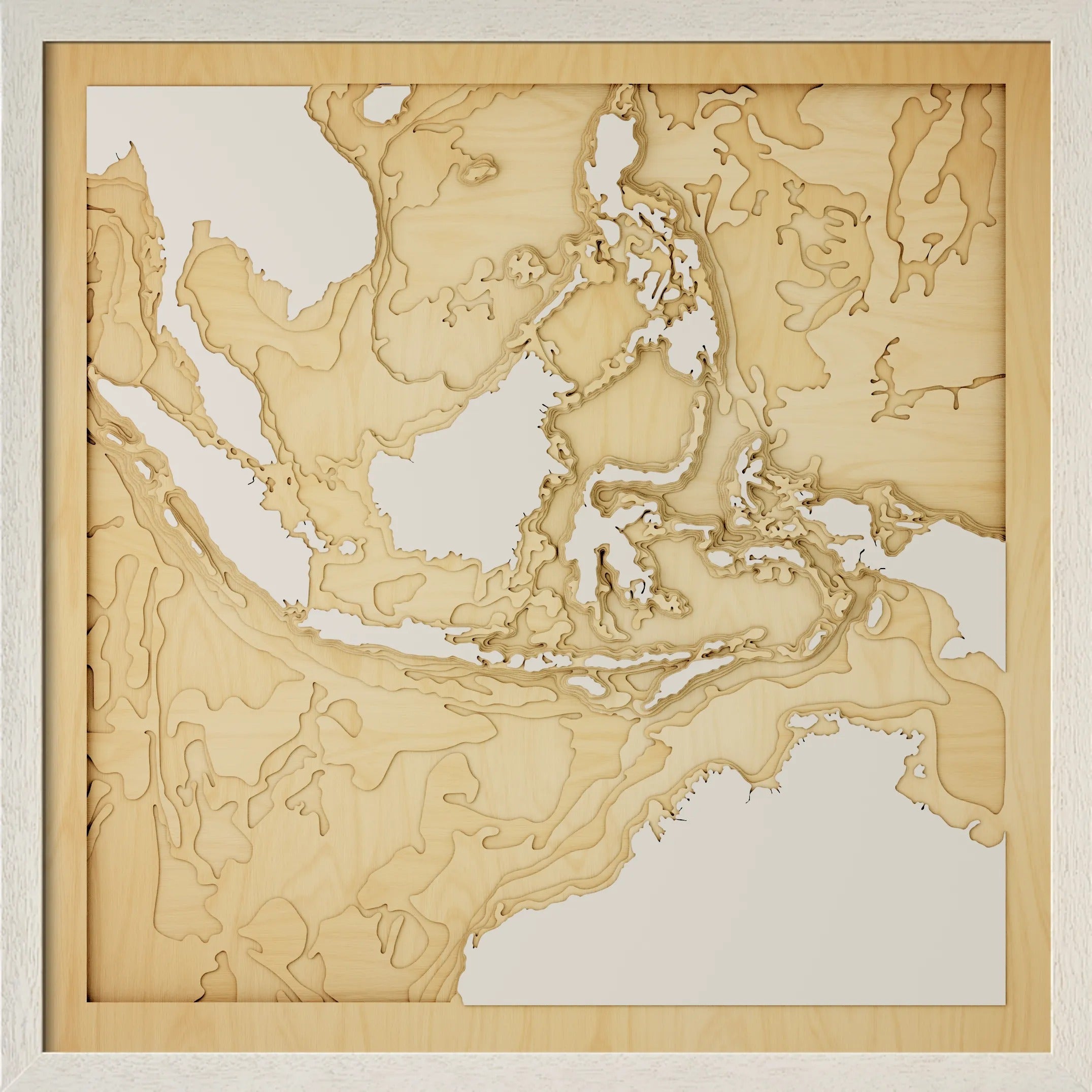 3D East & Southeast Asia Water Maps | Pangea Maps